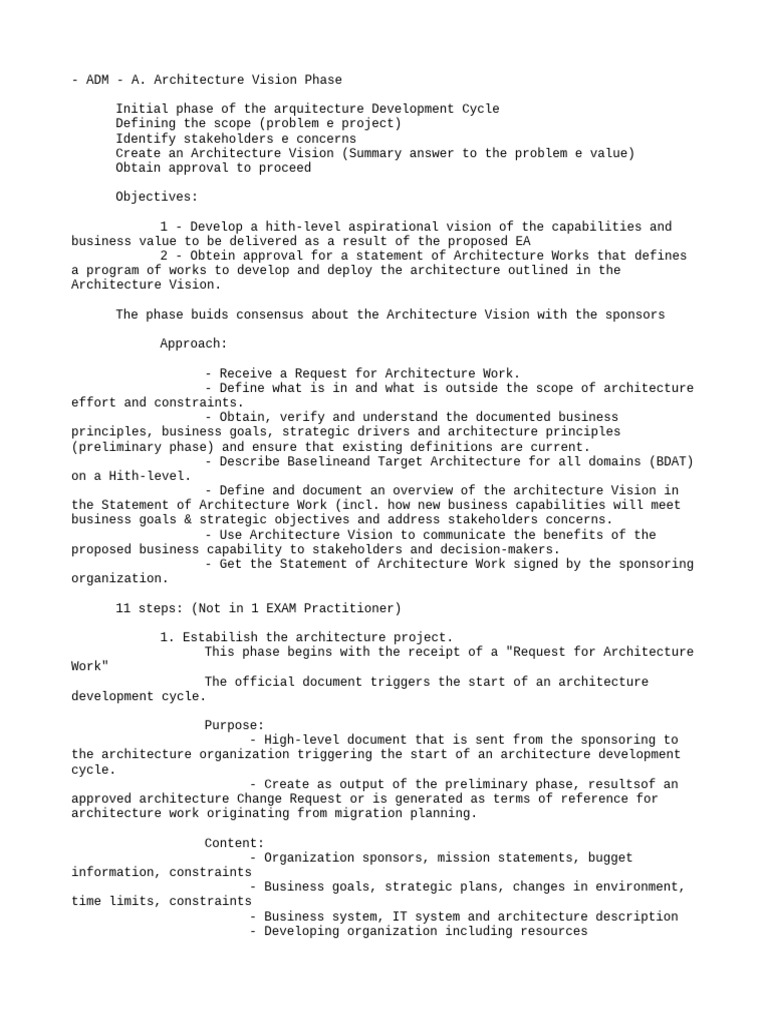 A - Vision phase | PDF