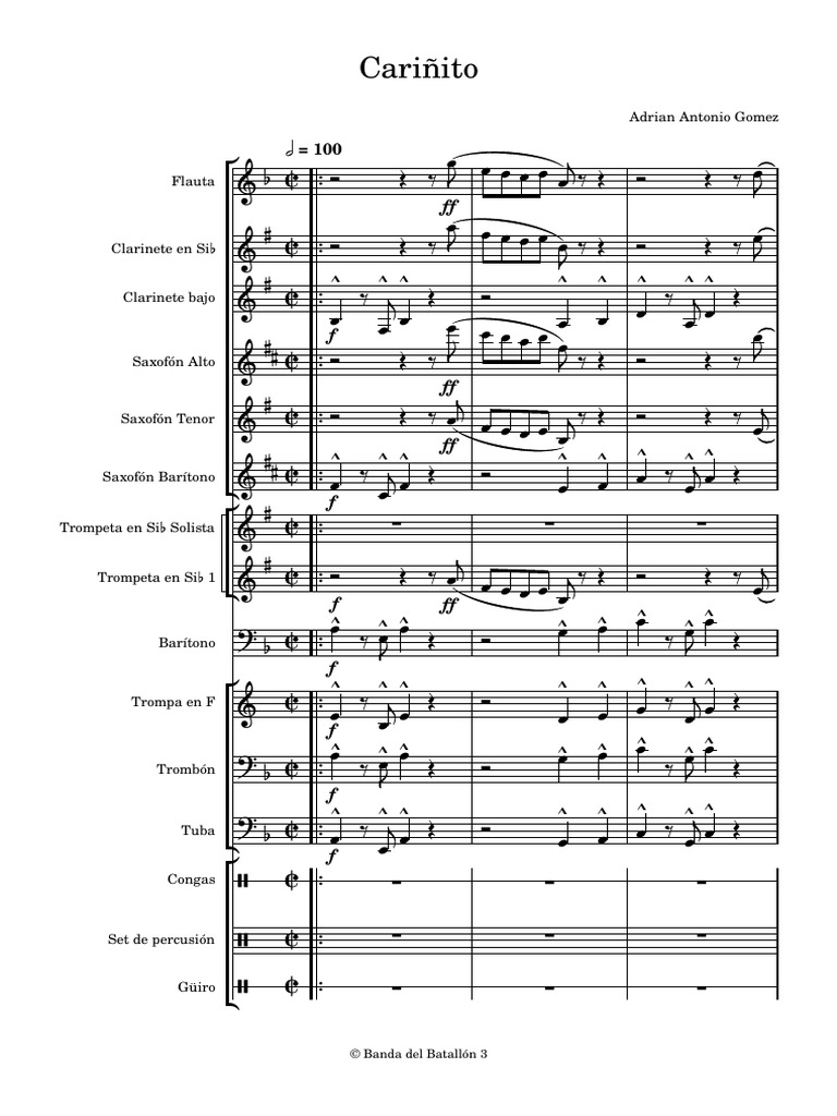 Cariñito - Score | PDF