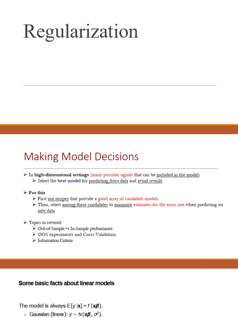 Regularization - Ist Sem 24-25 | PDF