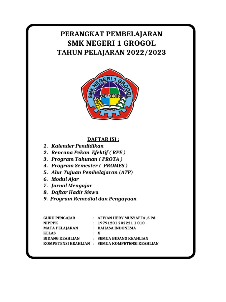 Perangkat Mengajar Bi Kelas X | PDF