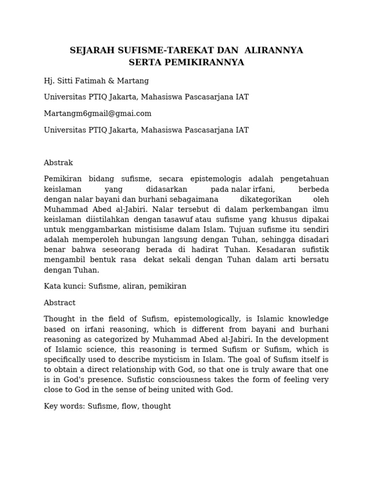 Sejarah Sufisme | PDF