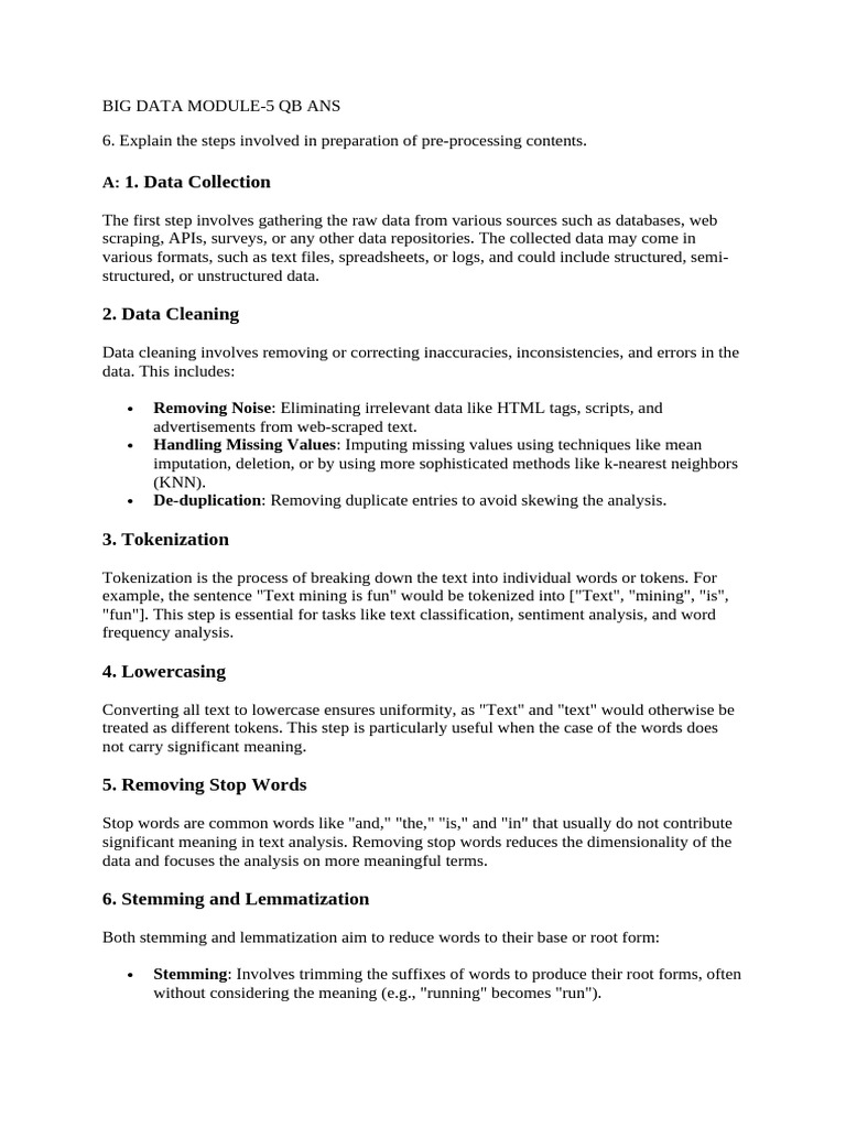 Big Data Module-5 QB ANS | PDF