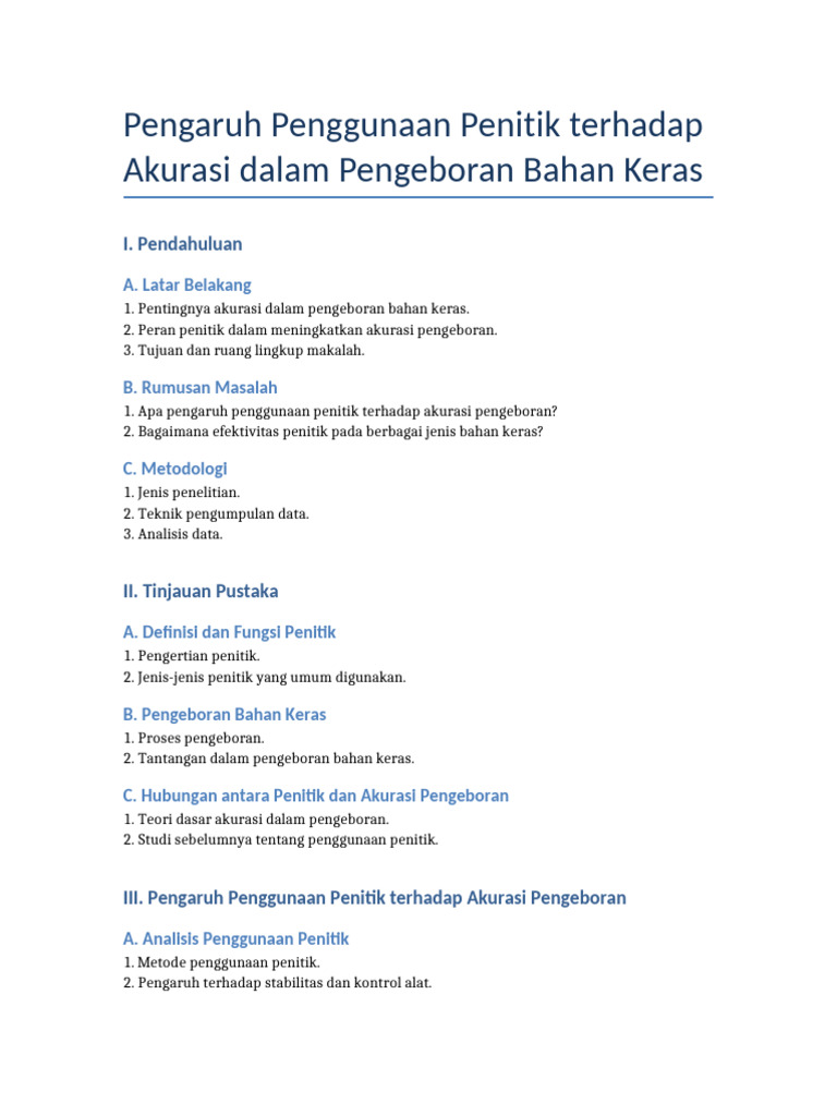 Makalah Penitik | PDF