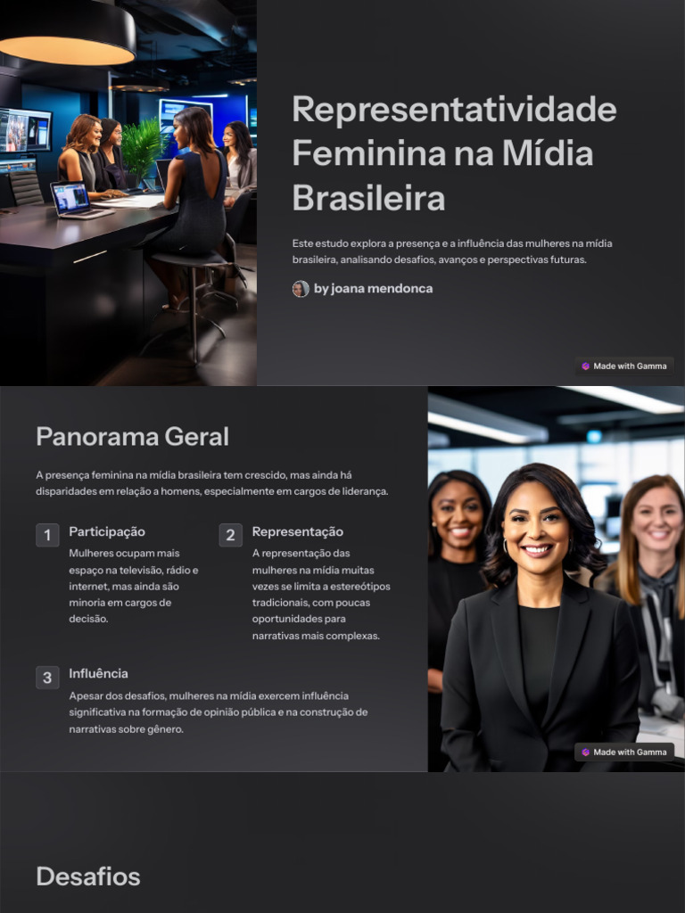 Representatividade Feminina Na Midia Brasileira | PDF