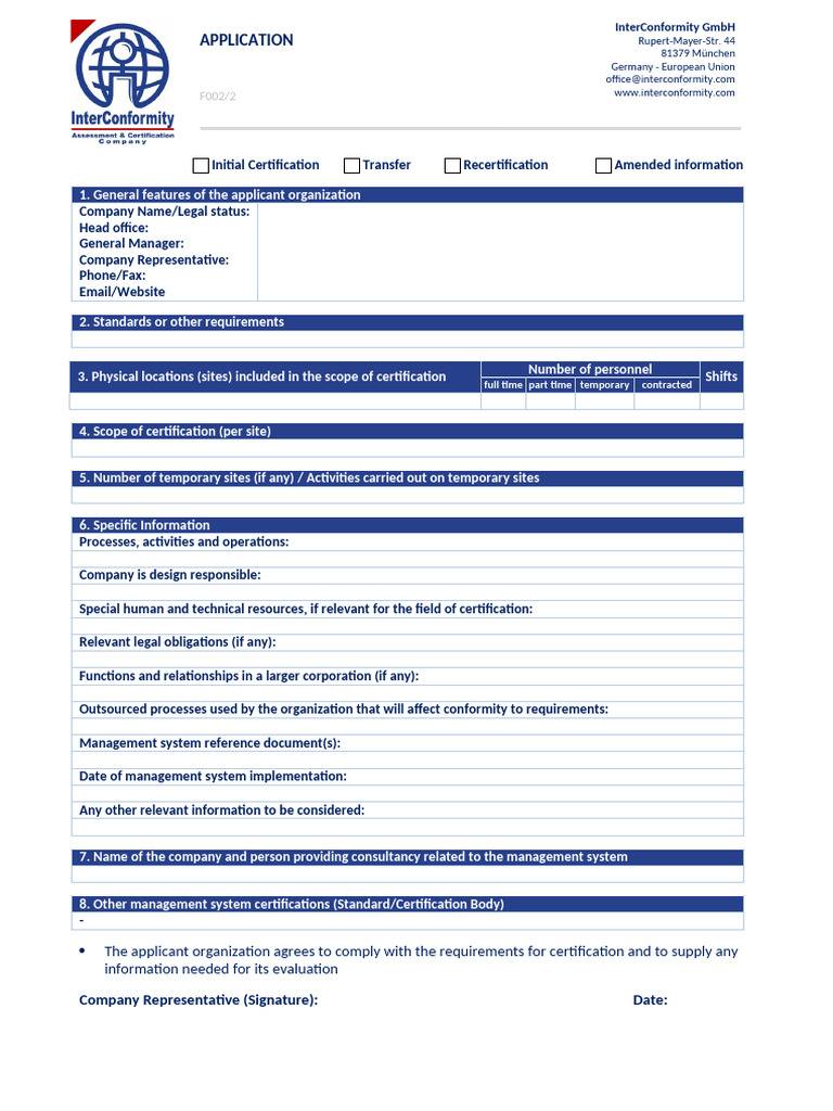 F002 Application | PDF