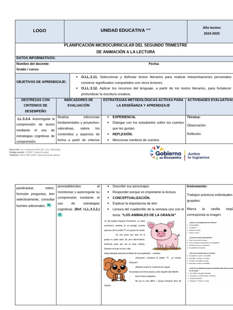 7mo - Animacion - Trimestre Dos | PDF