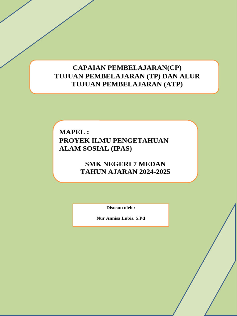 Capaian Pembelajaran IPAS SMK 2024-2025 | PDF | Sejarah