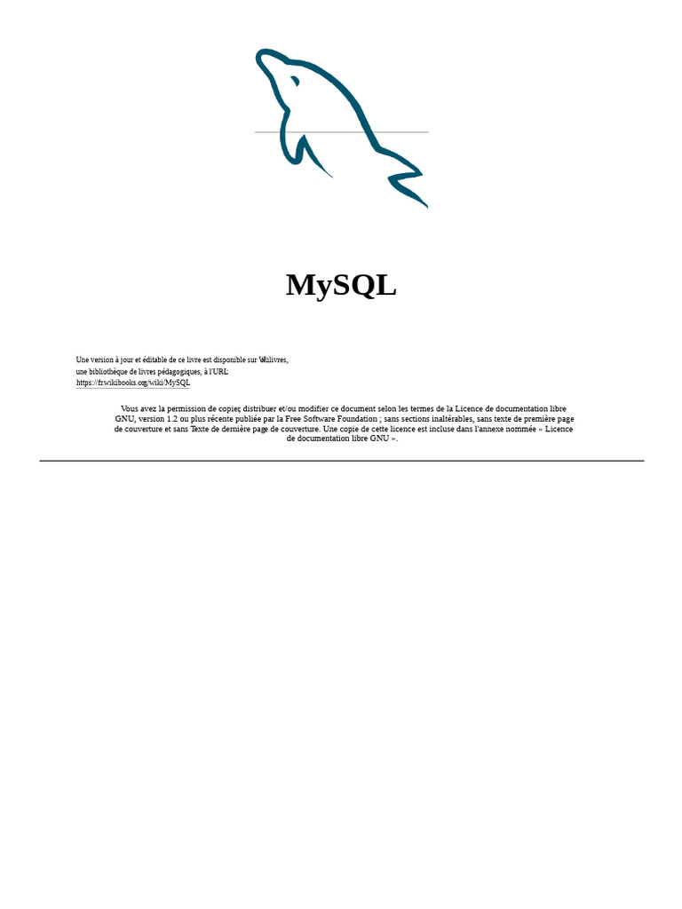 MySQL Version Imprimable | PDF