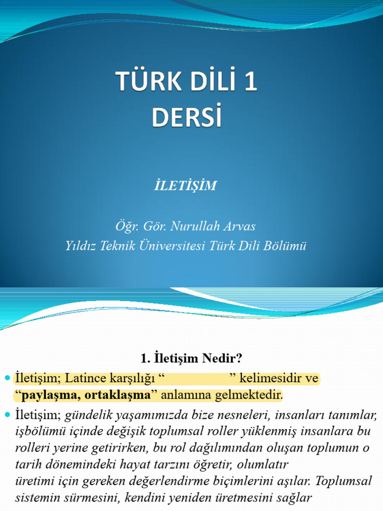 Hafta İletişim | PDF