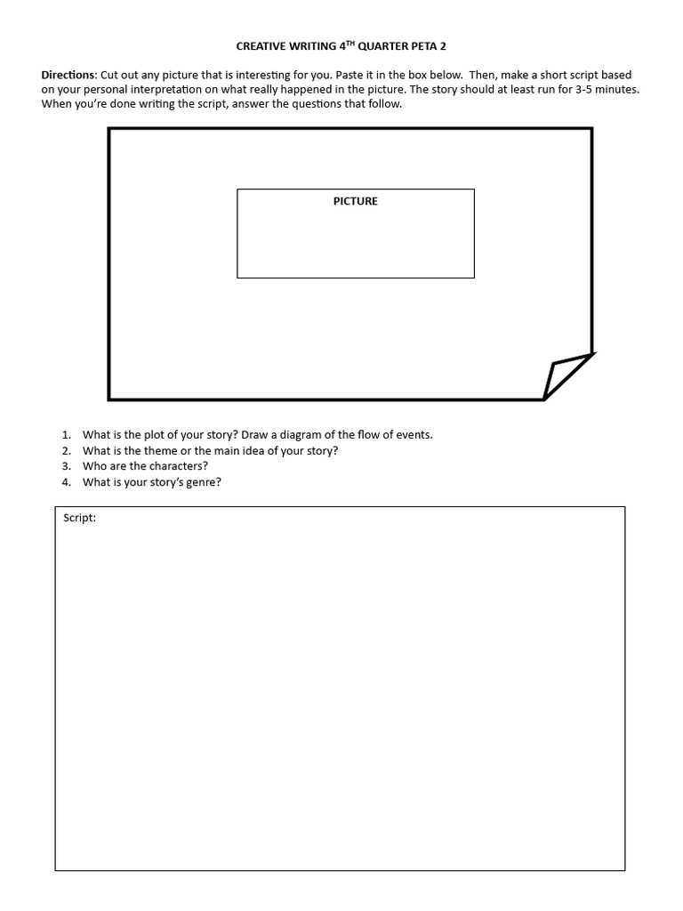 Creative Writing 4th Quarter Peta 2 | PDF