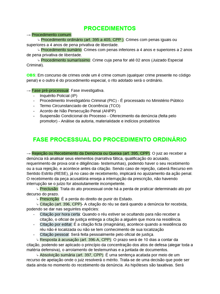 D.Processual Penal II | PDF