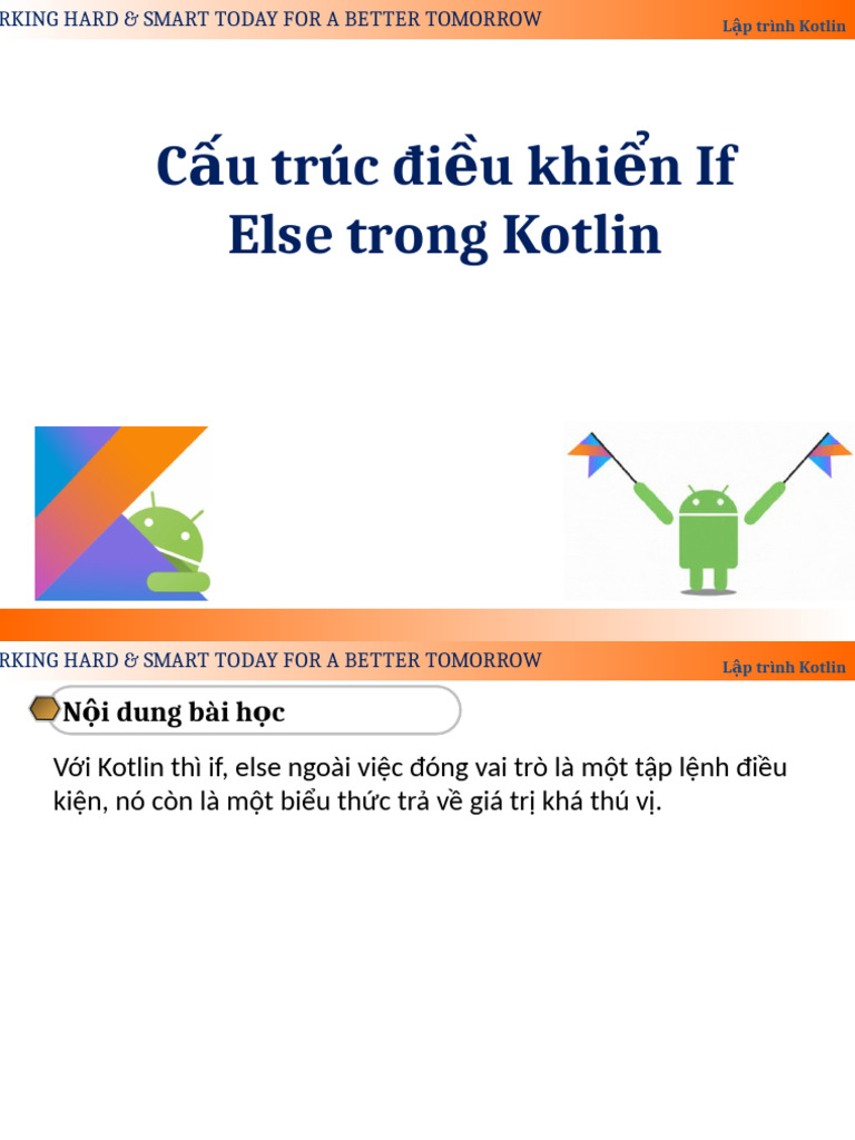 13-Cấu trúc điều khiển If Else trong Kotlin | PDF