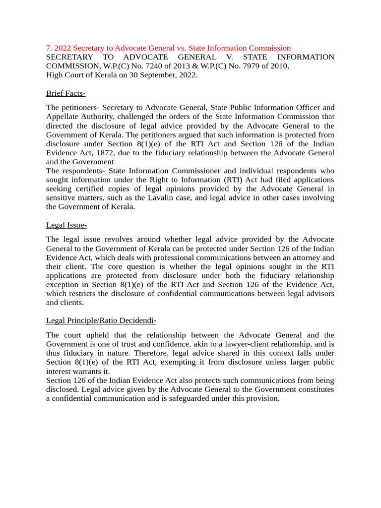 2022 september SECRETARY GENERAL CASE | PDF