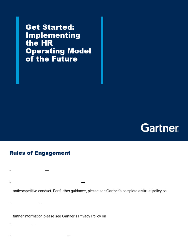 Gartner (2021) - Implementing the HR Model of the Future | PDF