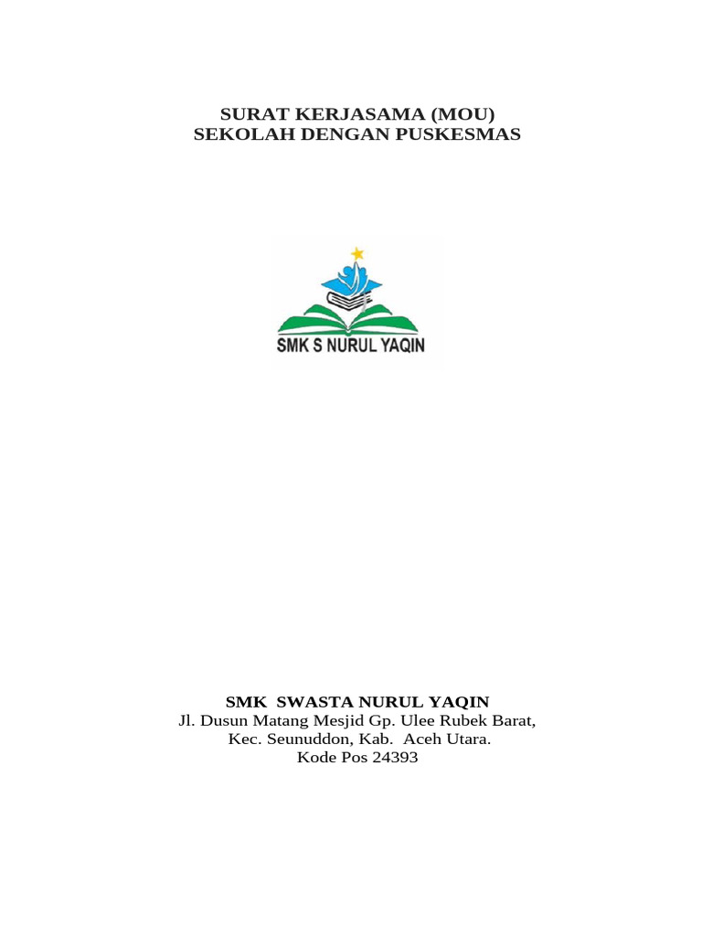 Mou SMK & PKM | PDF