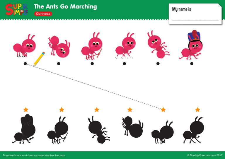 The Ants Go Marching Worksheet Connect | PDF