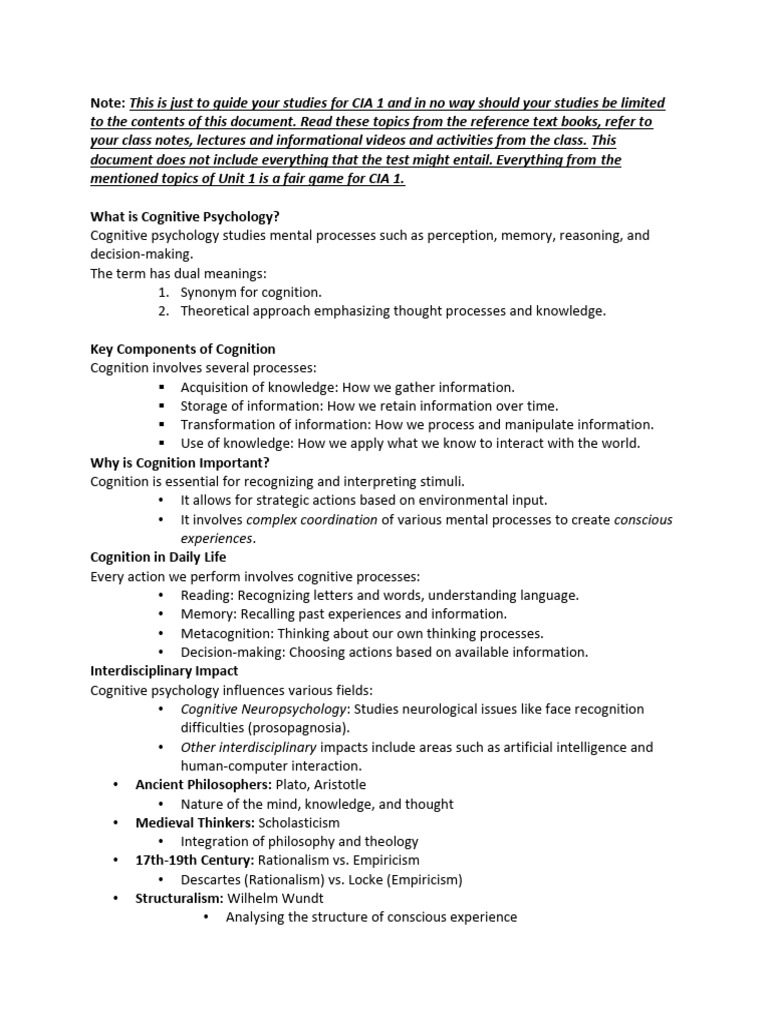 Study Material 1 | PDF