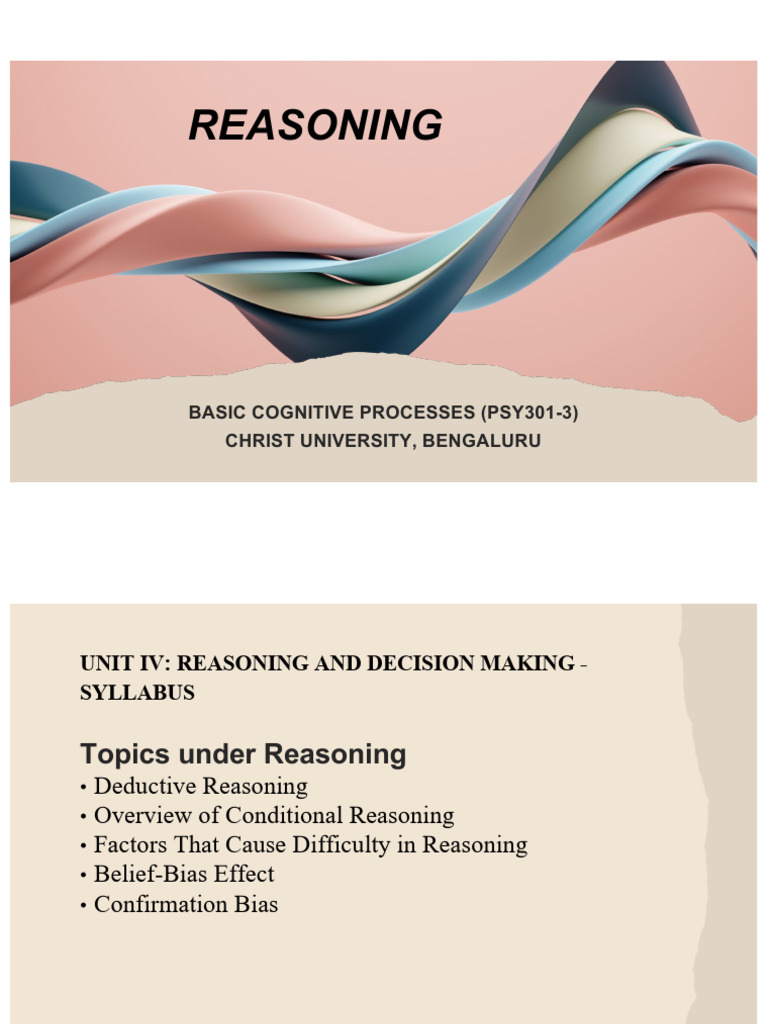 REASONING PPT | PDF