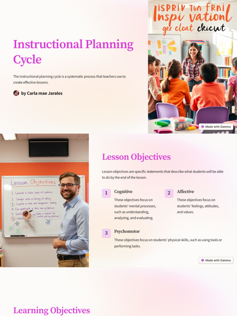Instructional Planning Cycle | PDF