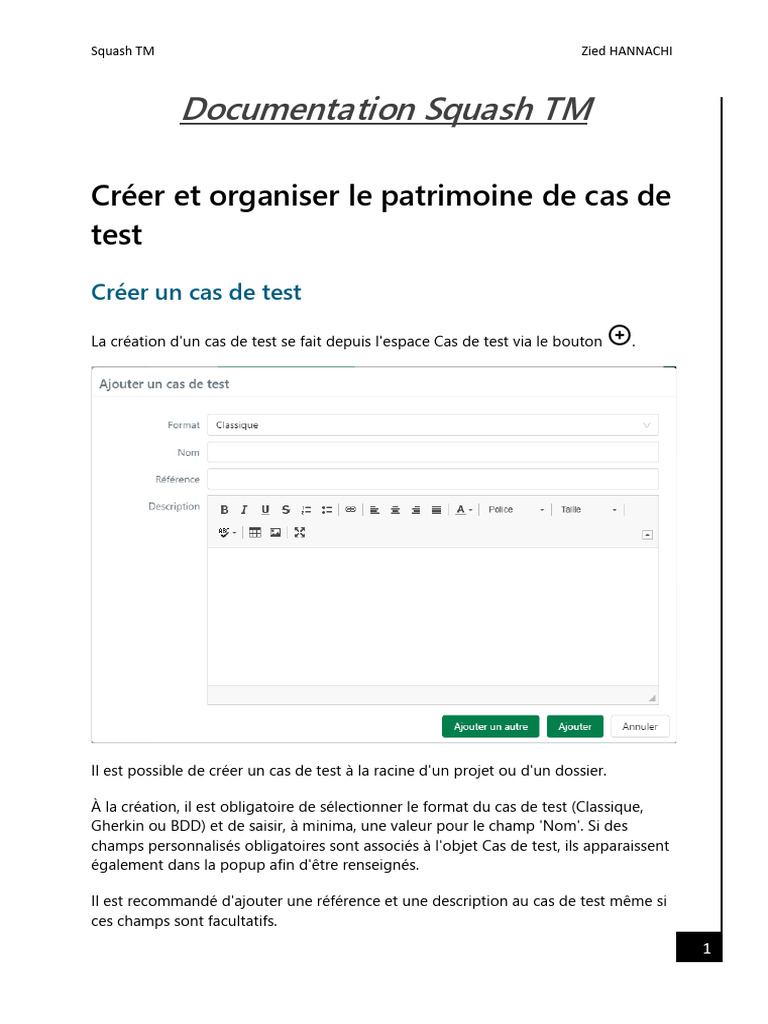 Documentation Squash TM | PDF