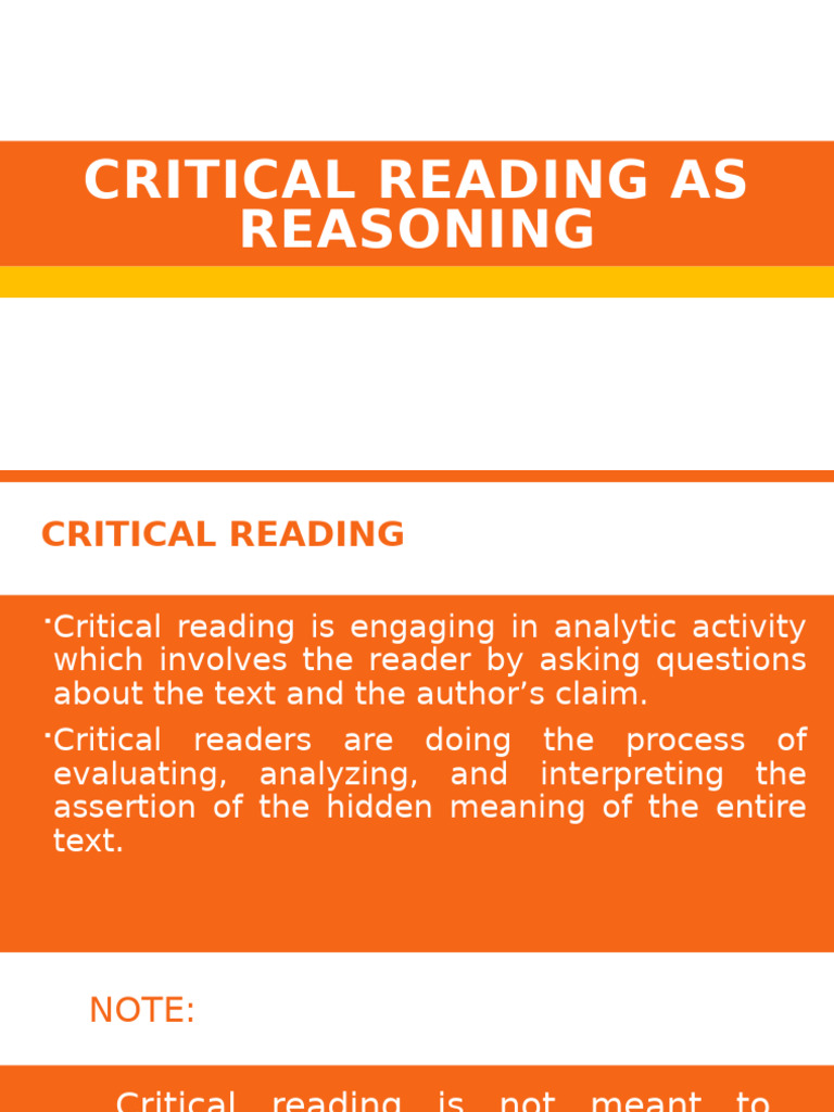 WEEK 5 Critical-Reading-as-REASONING | PDF