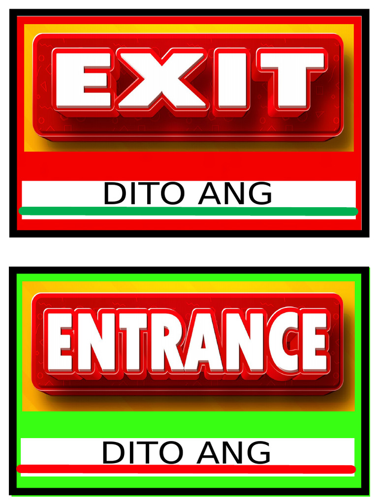 Entrance Exit | PDF