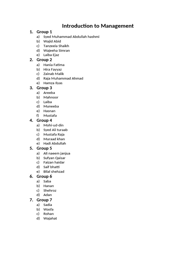 Introduction to Management | PDF