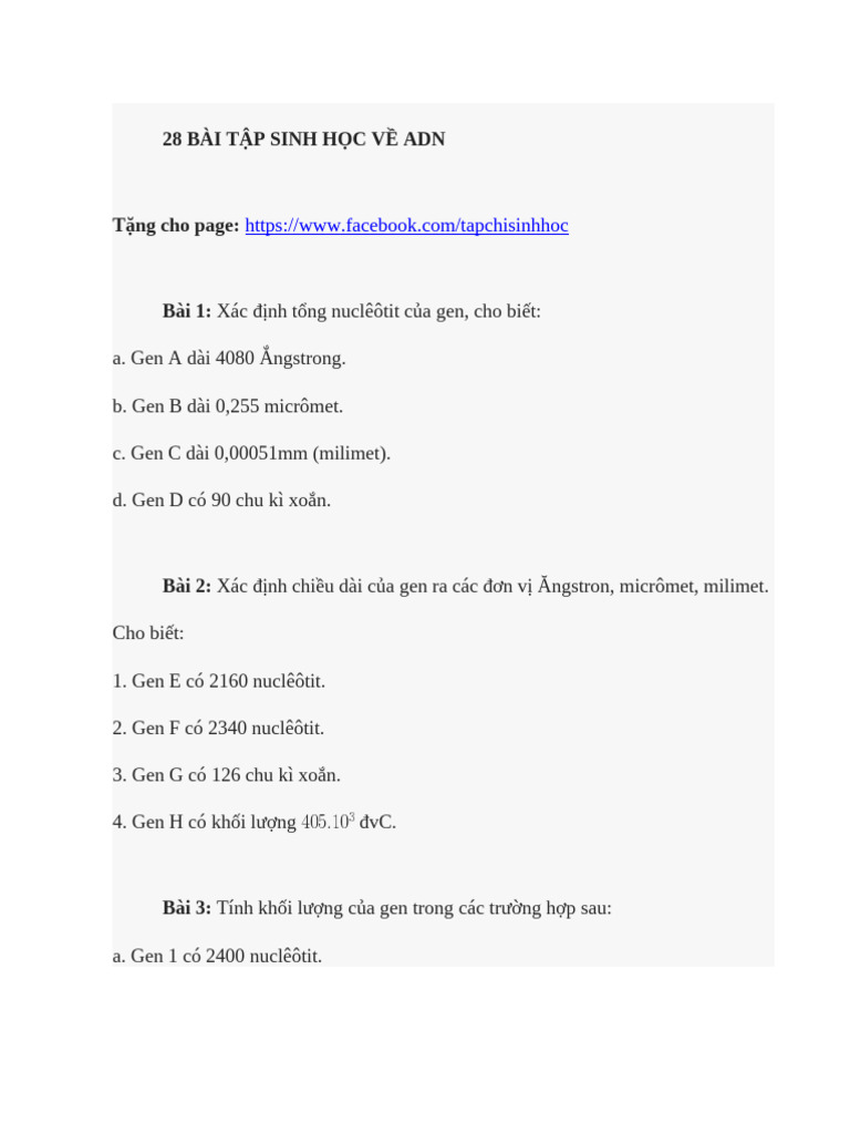 28-bai-tap-ve-adn-co-ban | PDF