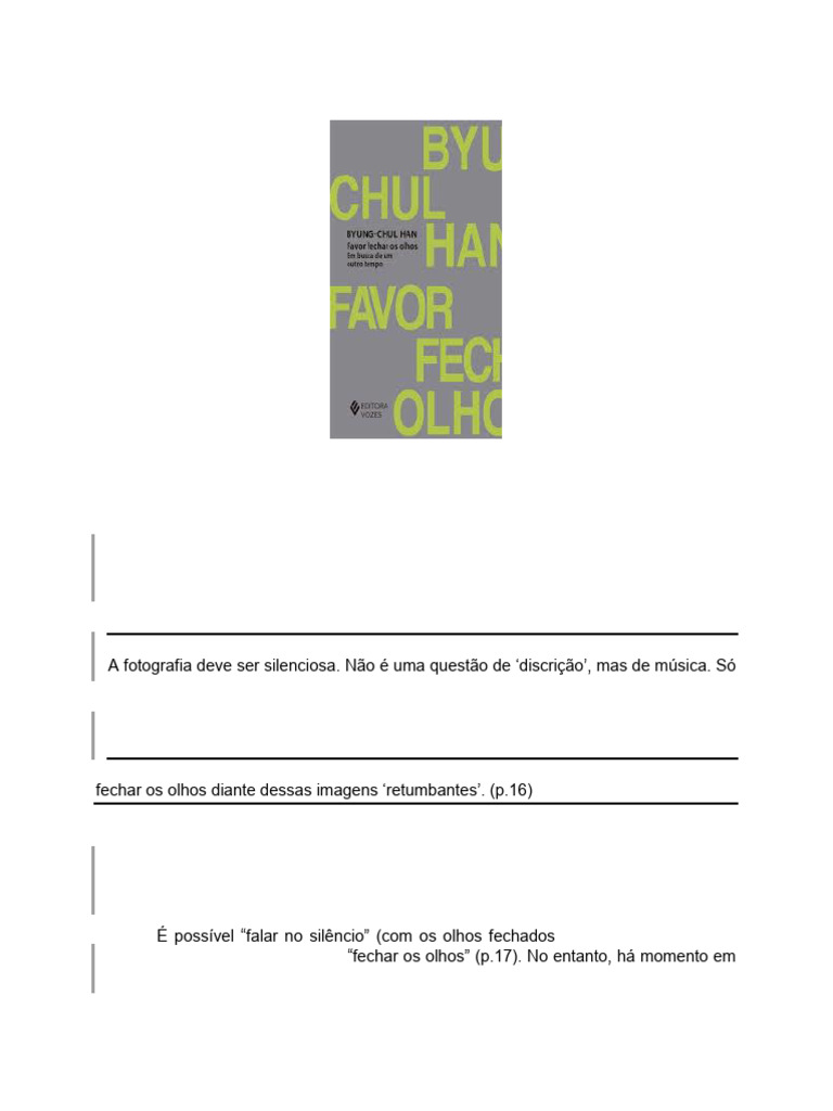 Destaques - Favor Fechar Os Olhos. BHC | PDF