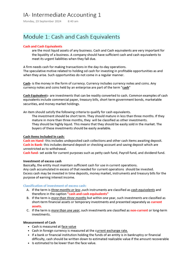 IA-Intermediate-Accounting-1 | PDF