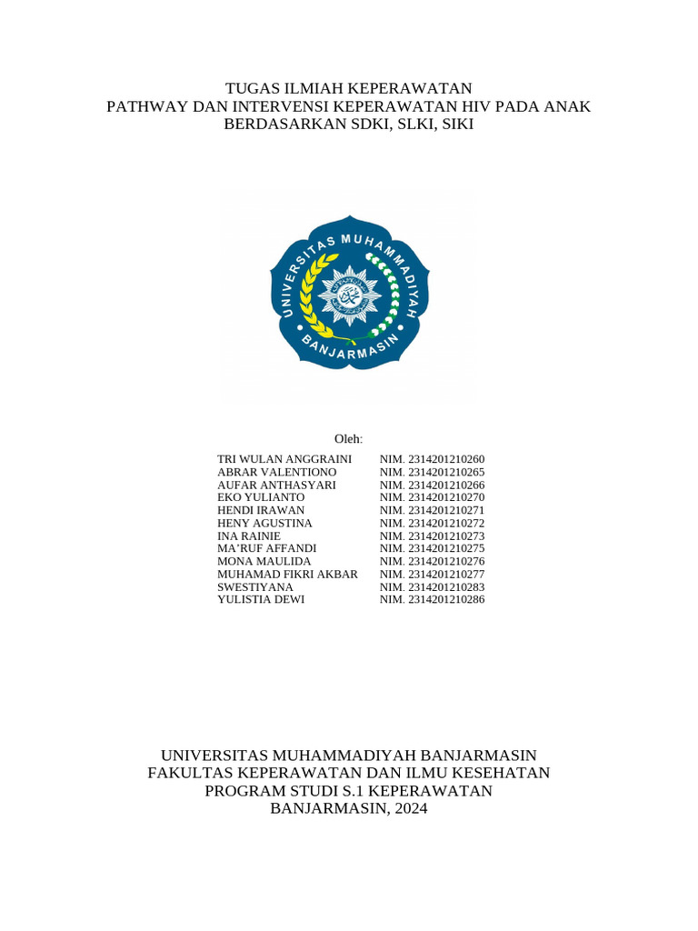 Tugas Sdki Hiv Anak | PDF