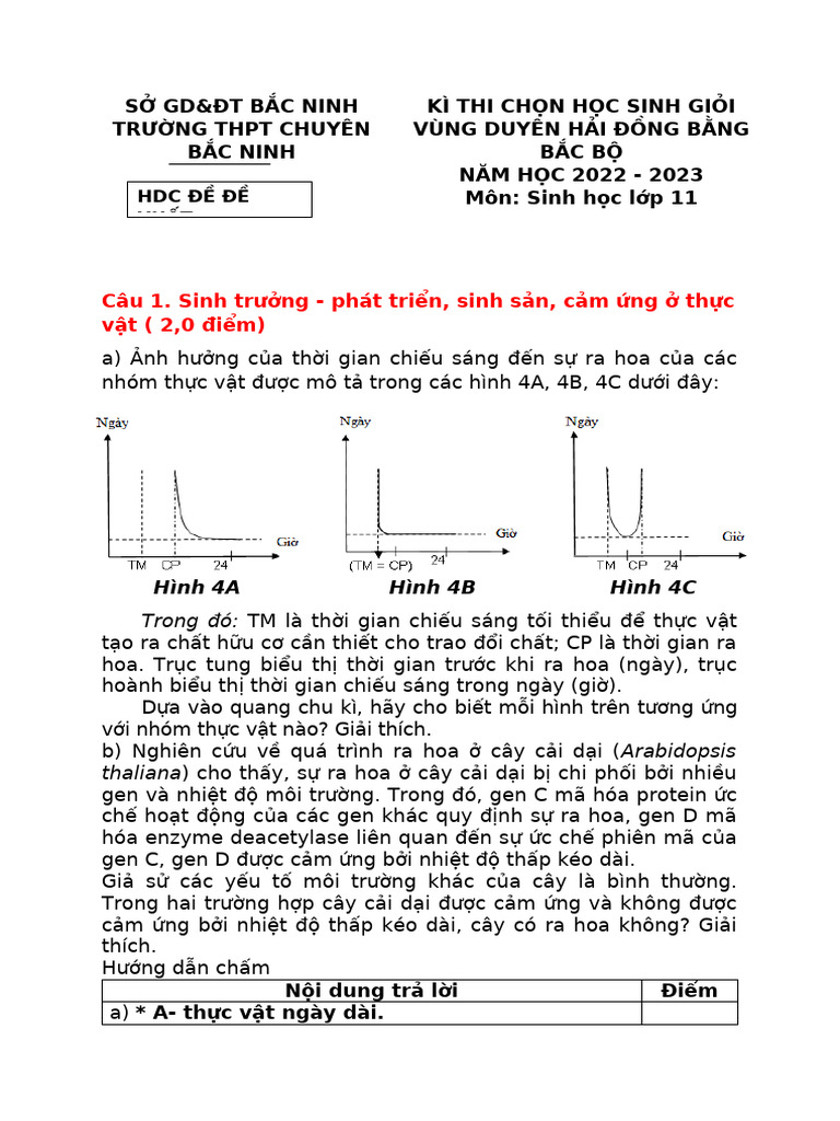 4.11.sinh 11-HDC ĐỀ XUẤT CHÍNH THỨC | PDF