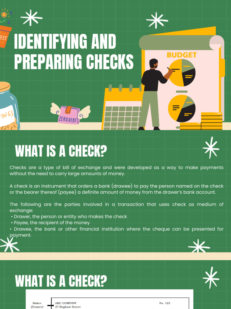 Preparing Checks and Bank Slips Day 3 - Raph | PDF