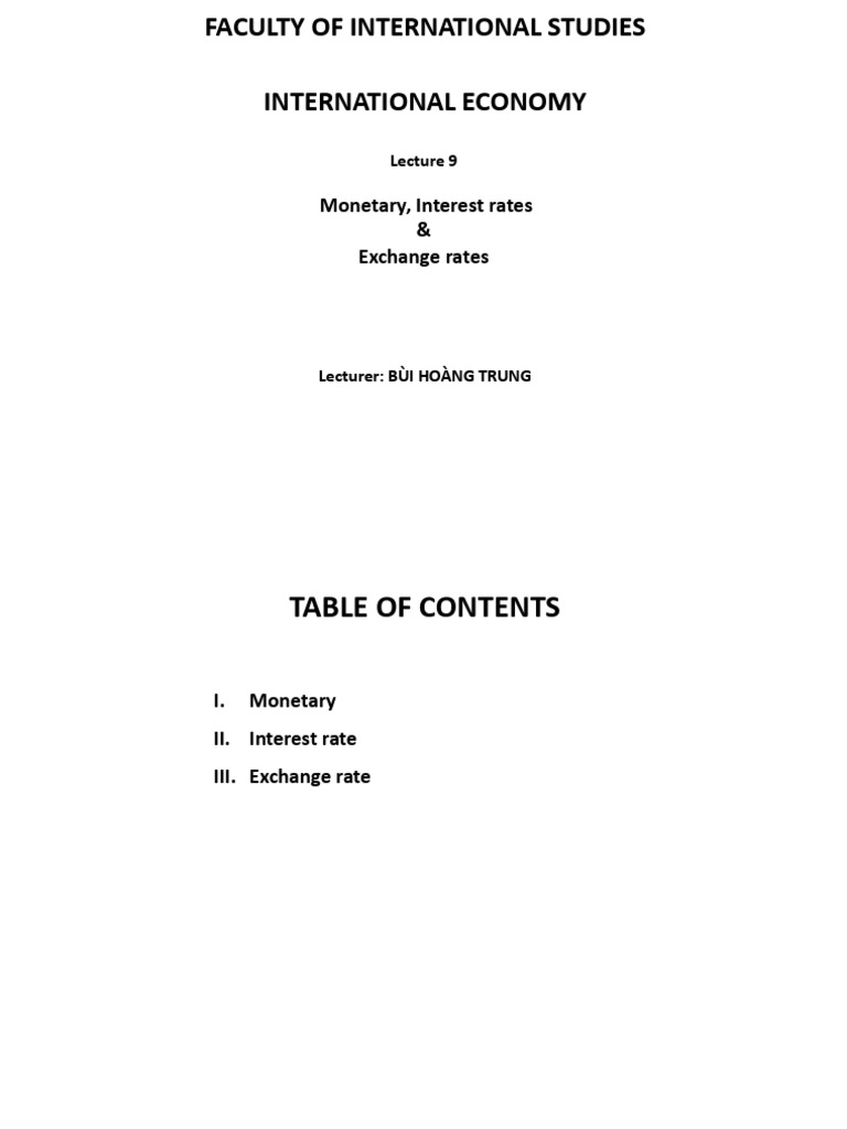 IE LEC 9 - Bùi Hoàng Trung | PDF