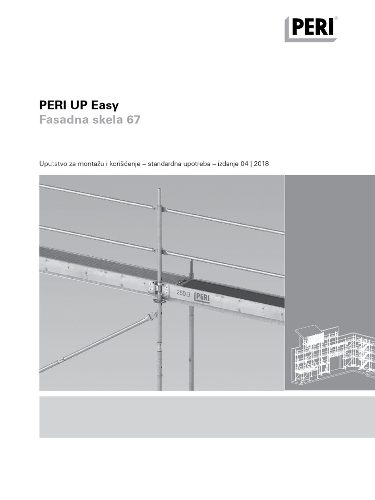 Peri Up Easy 67 Instructions For Assembly and Use 2018 04 For Serbia | PDF