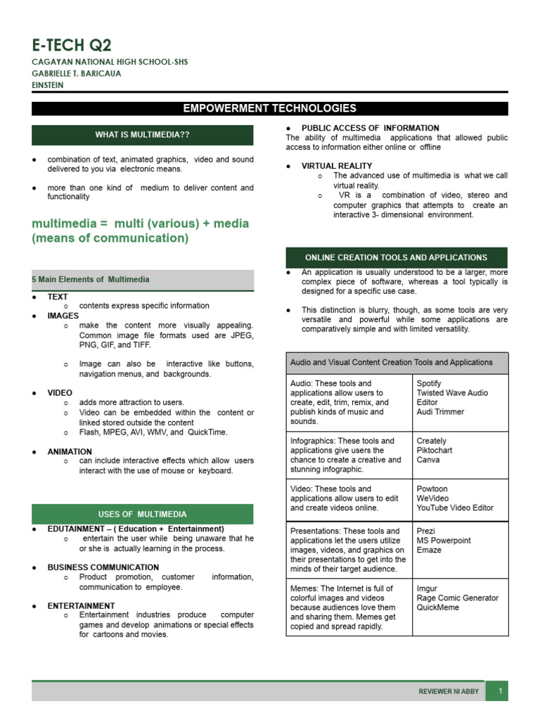 Etech Complete - Docx 1 | PDF