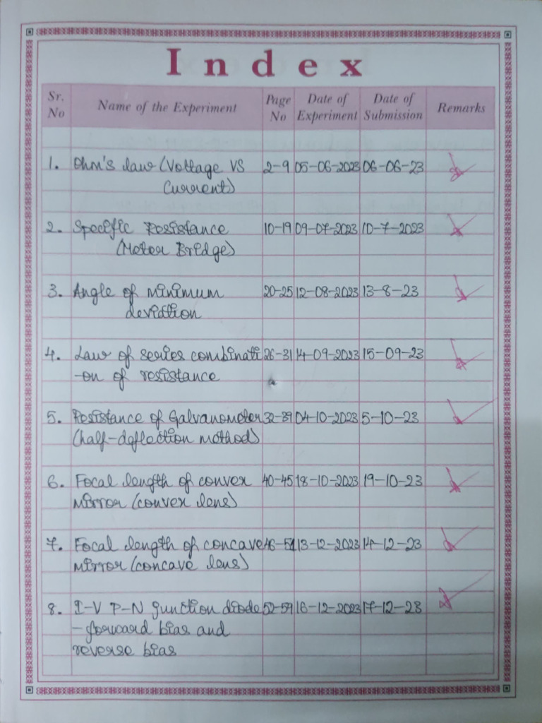 Class 12 Physics Record | PDF