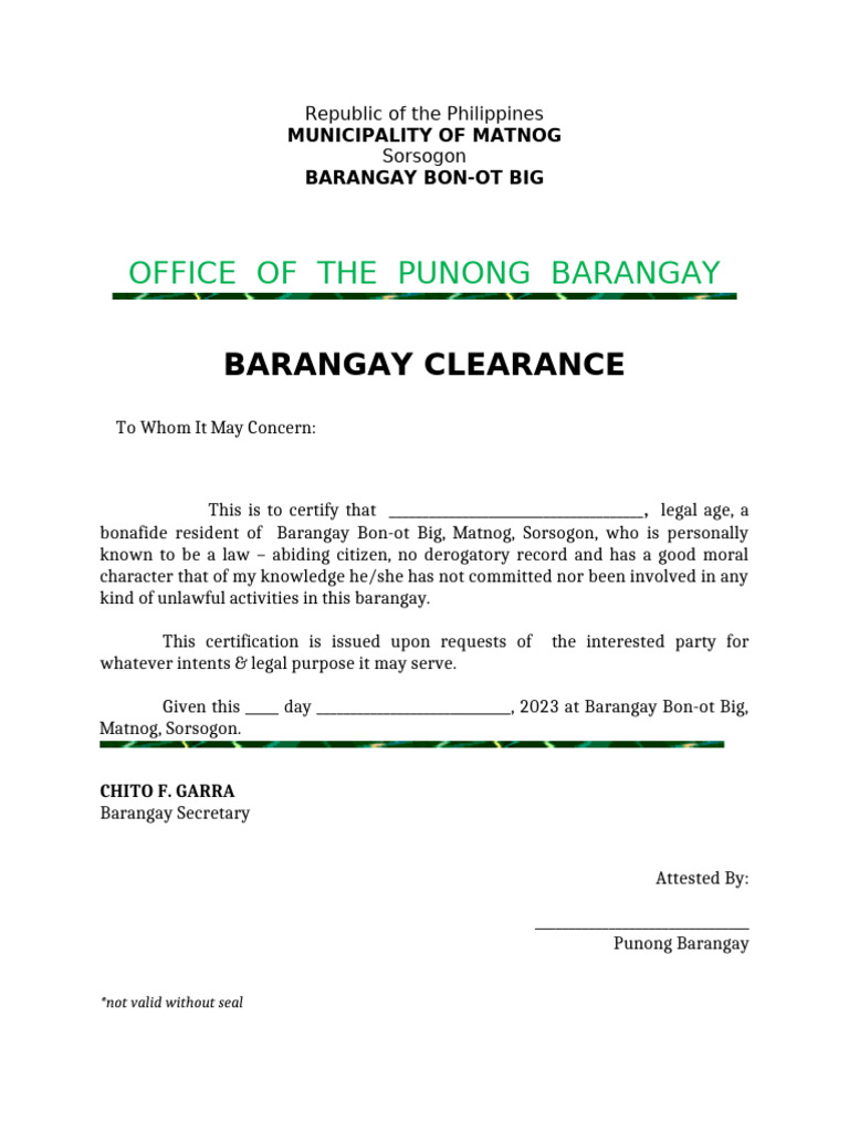 CLEARANCE | PDF