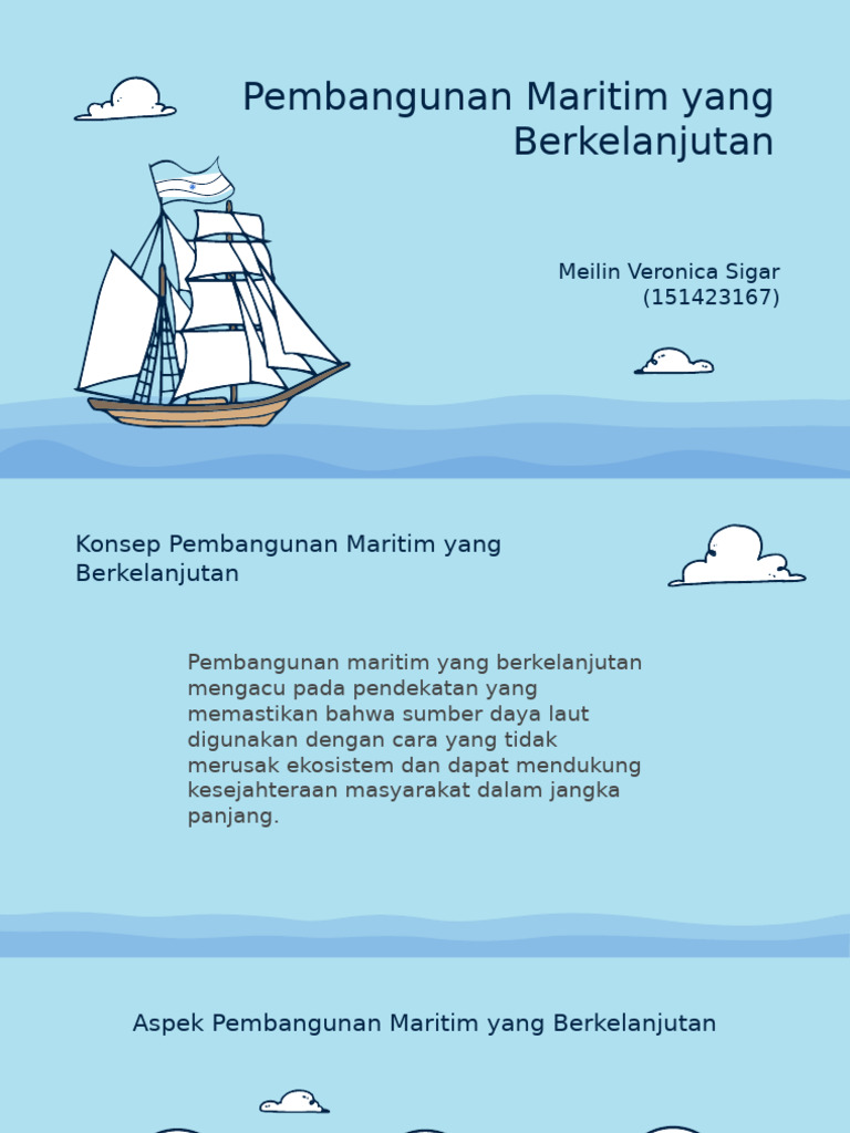 Meilin - Pembangunan Maritim Yang Berkelanjutan | PDF