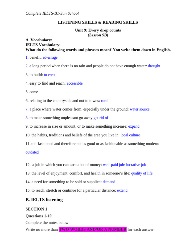 Unit 9B-IE 4-5-2024 | PDF