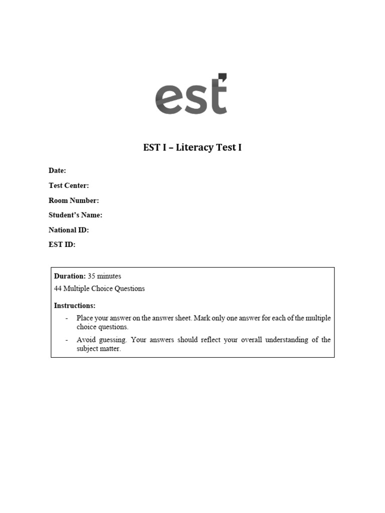 EST May 2023 | PDF
