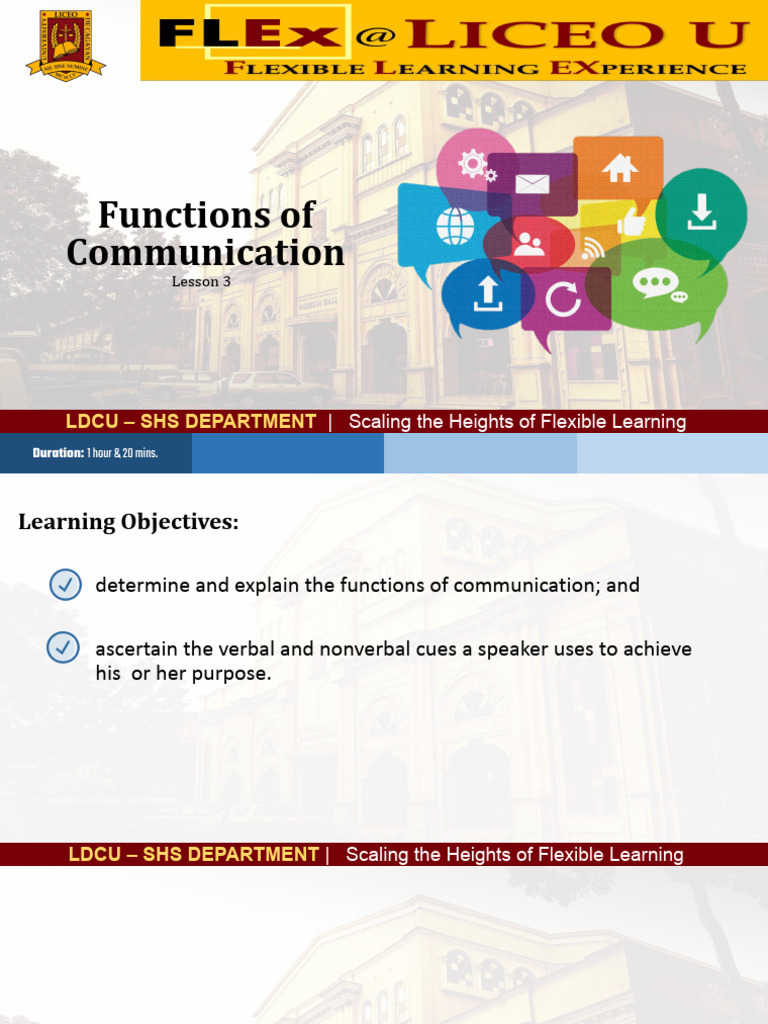 UNIT 3 - Functions of Communication | PDF