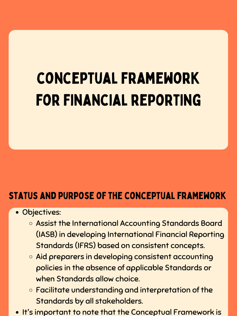 Conceptual Framework for Financial Reporting | PDF