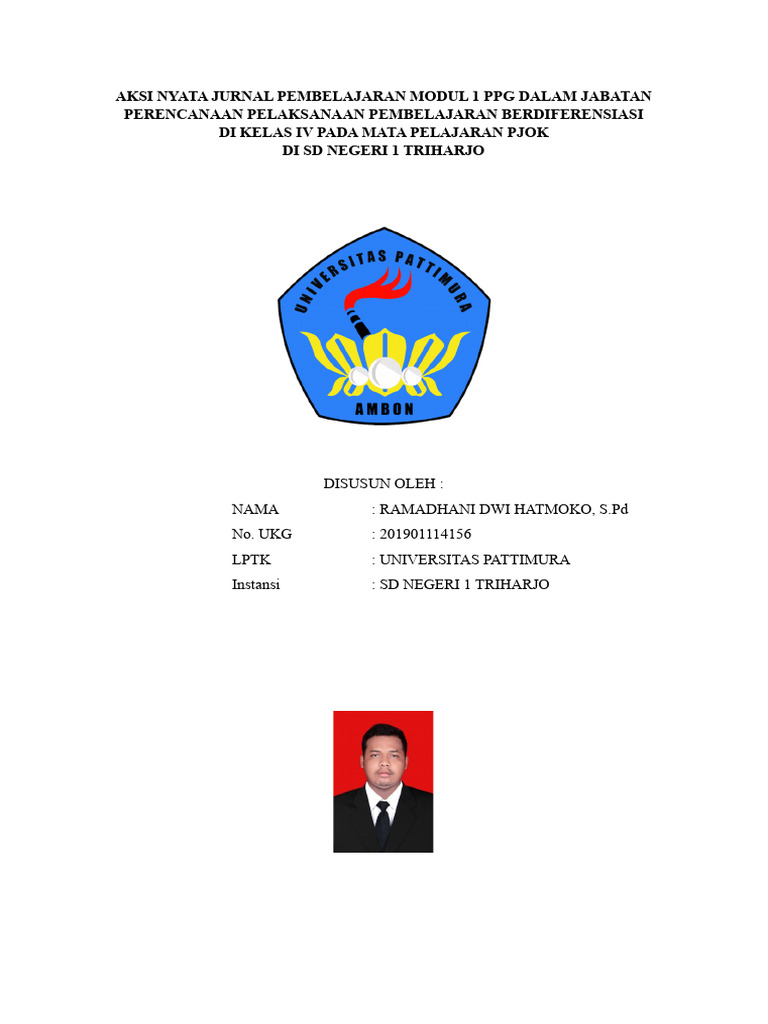 Jurnal Aksi Nyata Pembelajaran PJOK Modul 1 | PDF