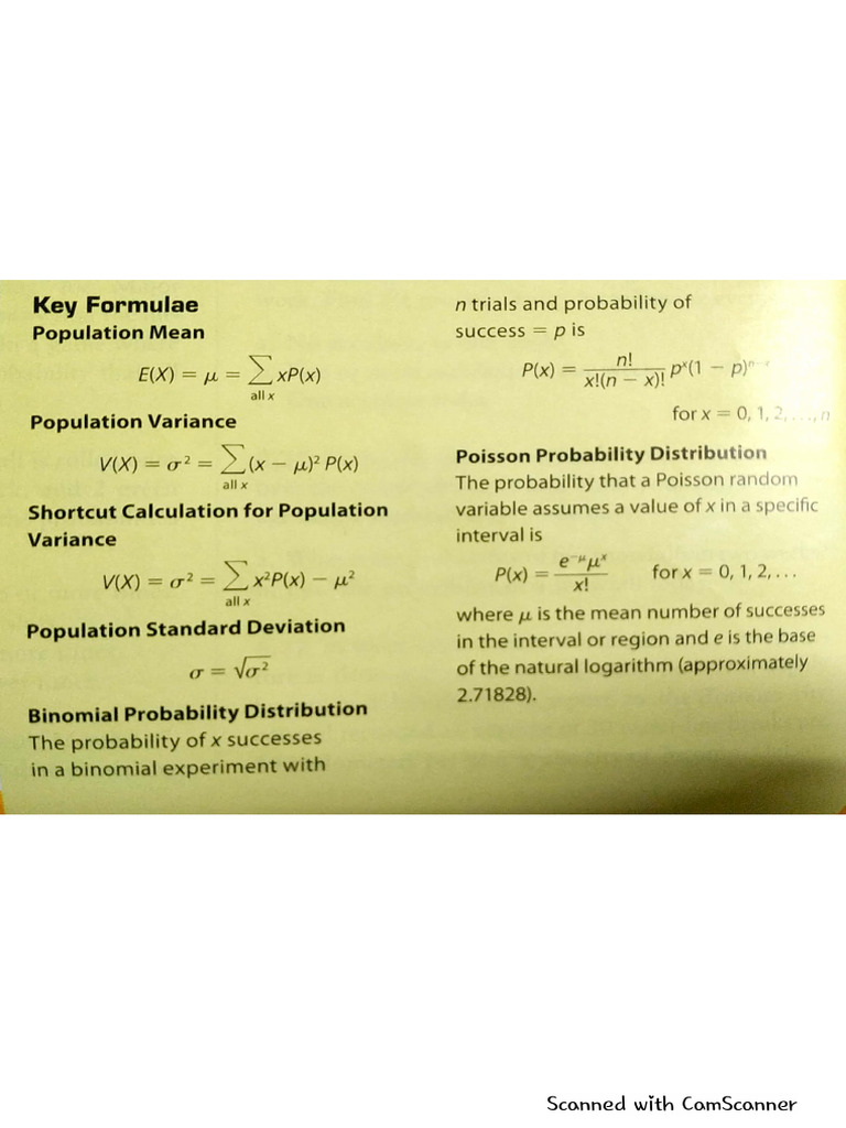 BSA Formulas | PDF