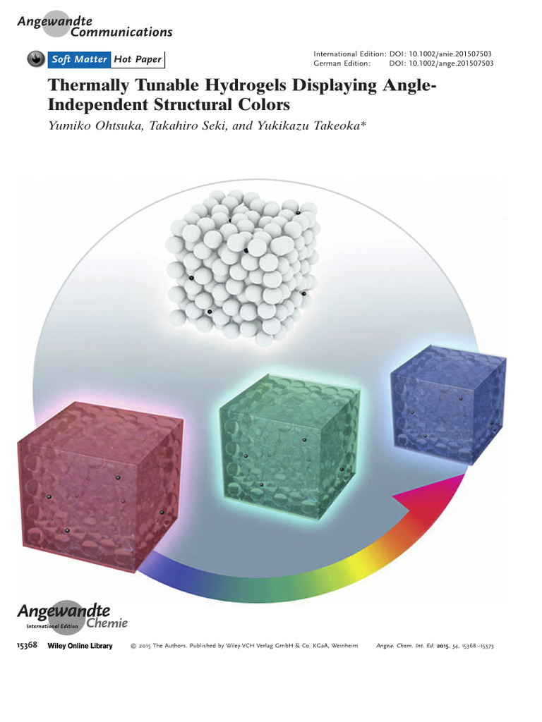Angew Chem Int Ed - 2015 - Ohtsuka - Thermally Tunable Hydrogels Displaying Angle Independent ...
