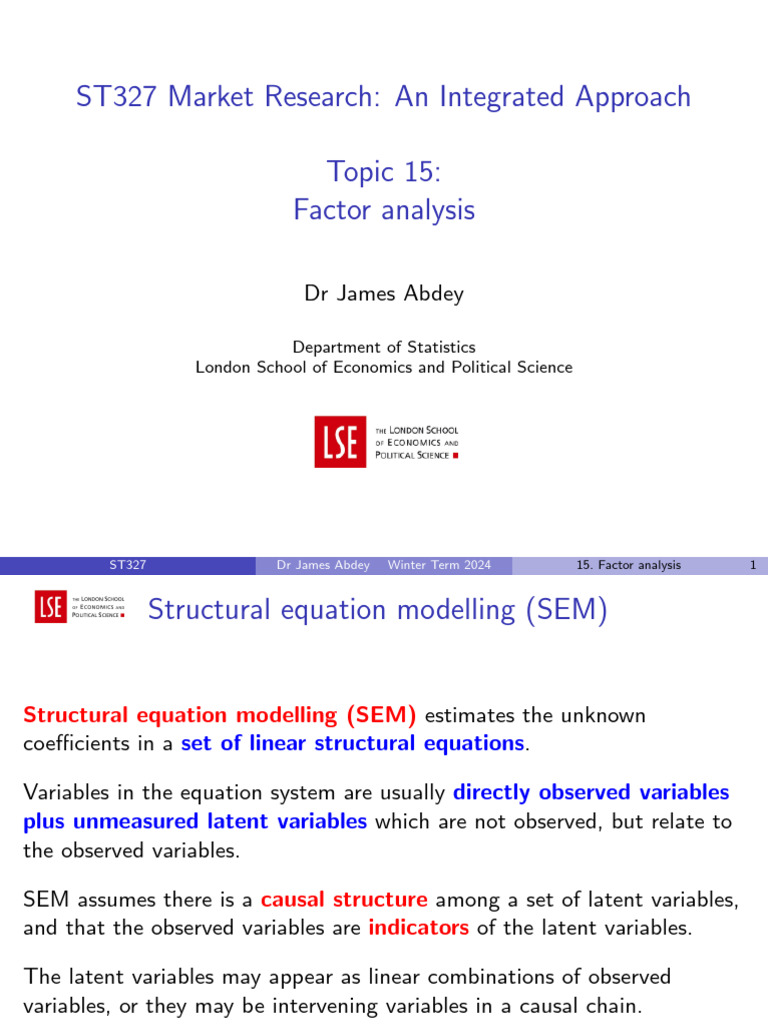 15 Factor Analysis | PDF