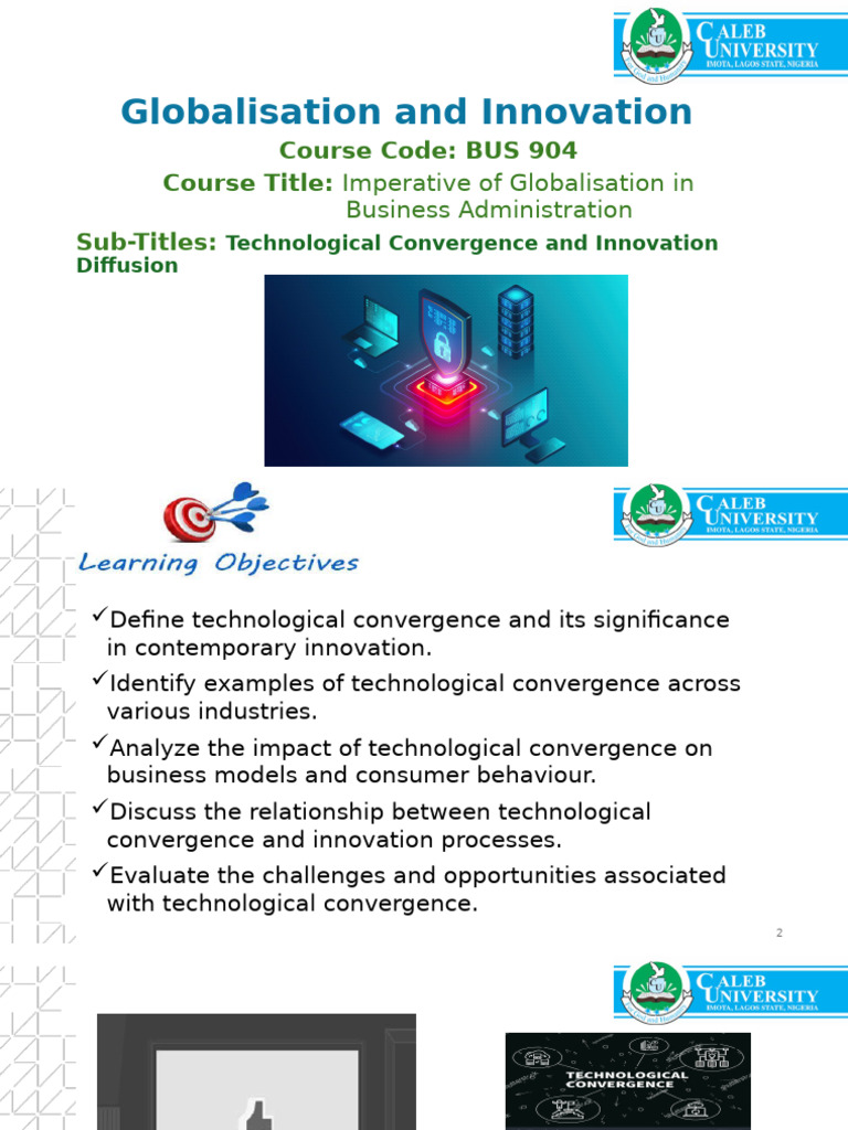 9 BUS 904 Tech. Convergence and Innovation Diffusion Slides | PDF