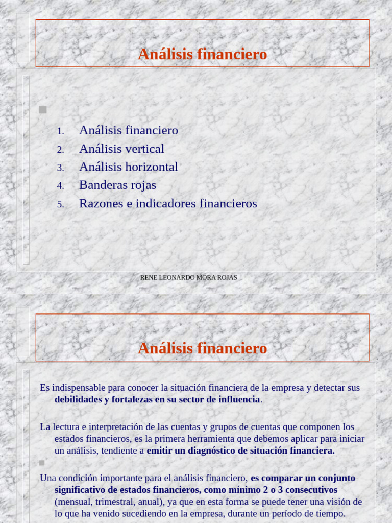 Analisis Financiero | PDF | Rentabilidad sobre recursos propios | Negocios