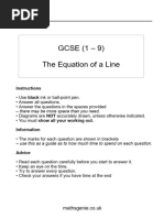 Equation of A Line | PDF | Line (Geometry) | Cartesian Coordinate System